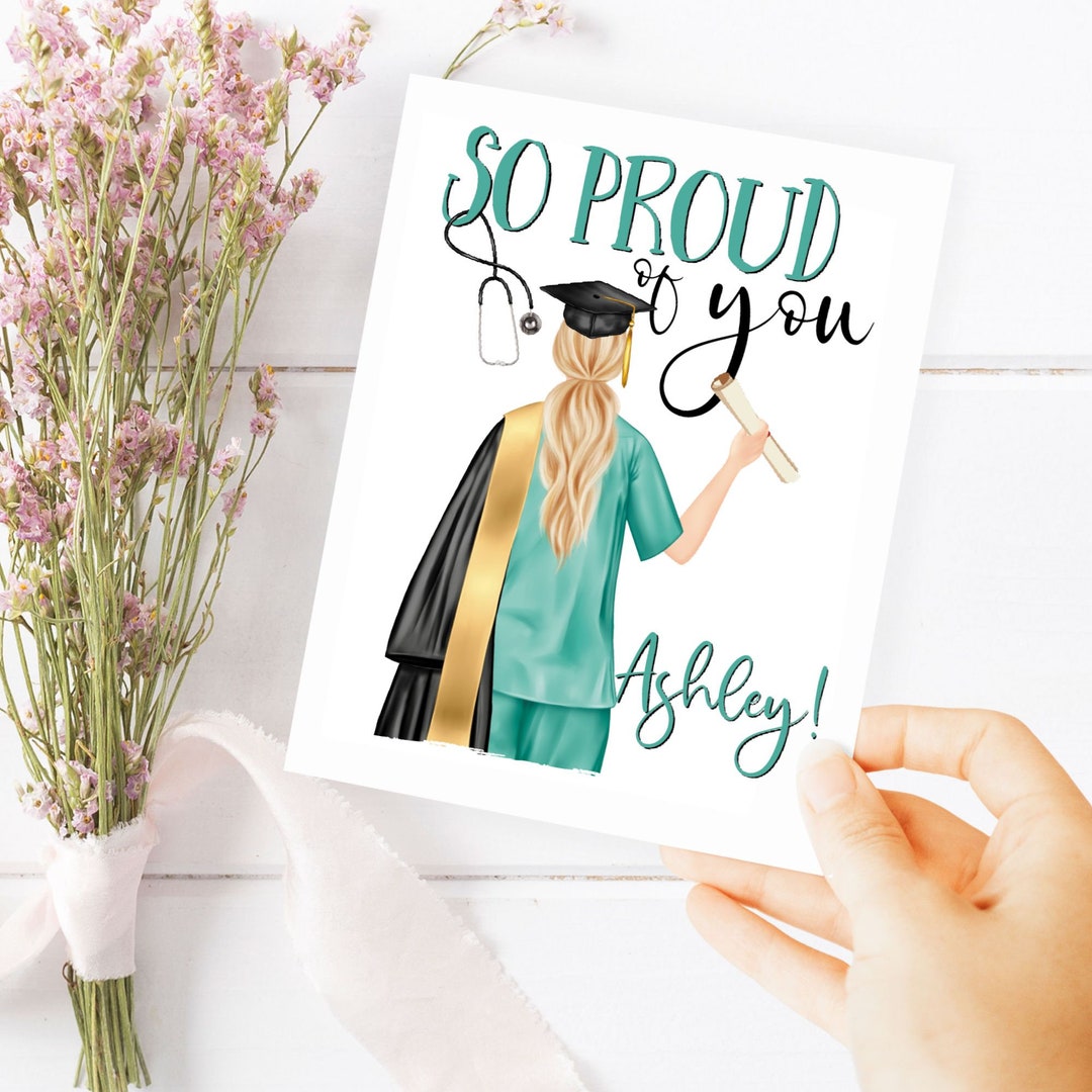 Personalized Nurse Graduation Card for Nurse Congratulations on Nursing ...