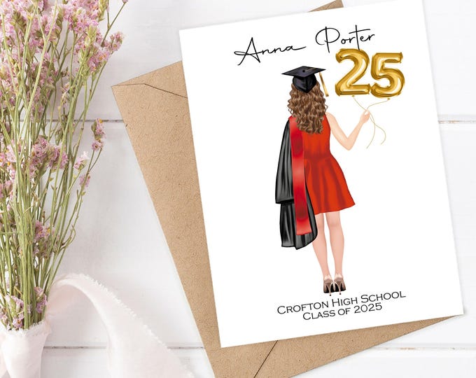 Graduation Card, Congrats Grad Card, Happy Graduation Card ...