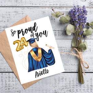 Graduation Card for Class of 2024, Personalized Congratulations ...