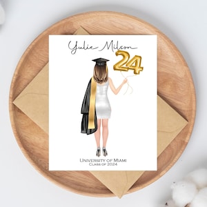 GRADUATION Card for Class of 2024, PERSONALIZED Graduation Card ...