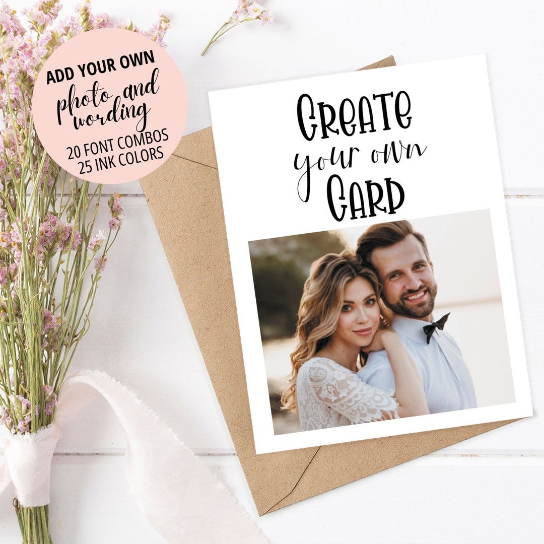 Create Your Personalized Printed Custom Photo Greeting Card for ...