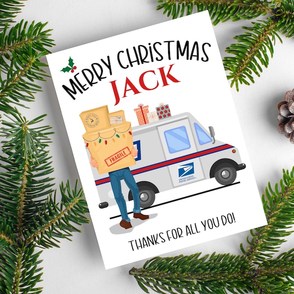 Mail Carrier Thank You Cards - Etsy