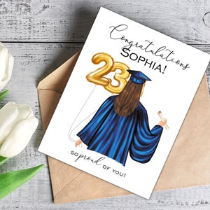 Personalized Graduation Card, Graduation Gifts, Custom Grad Card ...