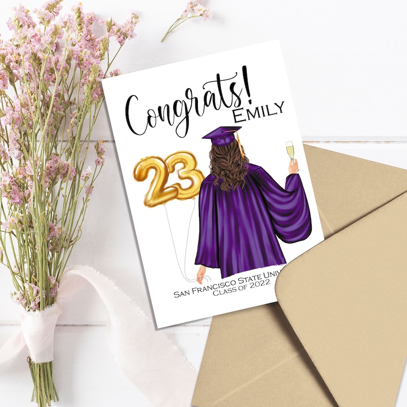PERSONALIZED GRADUATION Card Custom Graduation Card - Etsy
