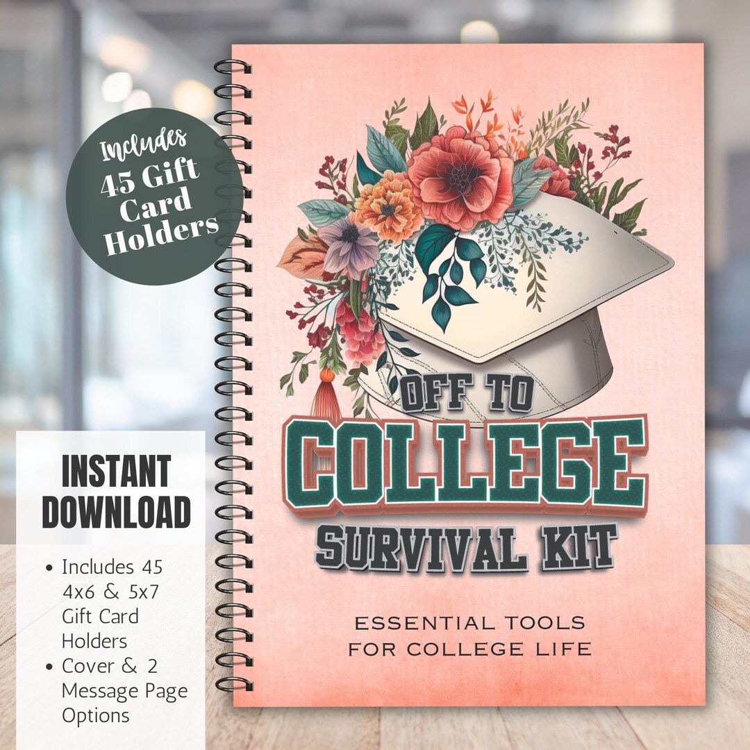 Graduation Gift College Survival Kit First Year of College Gift Card ...