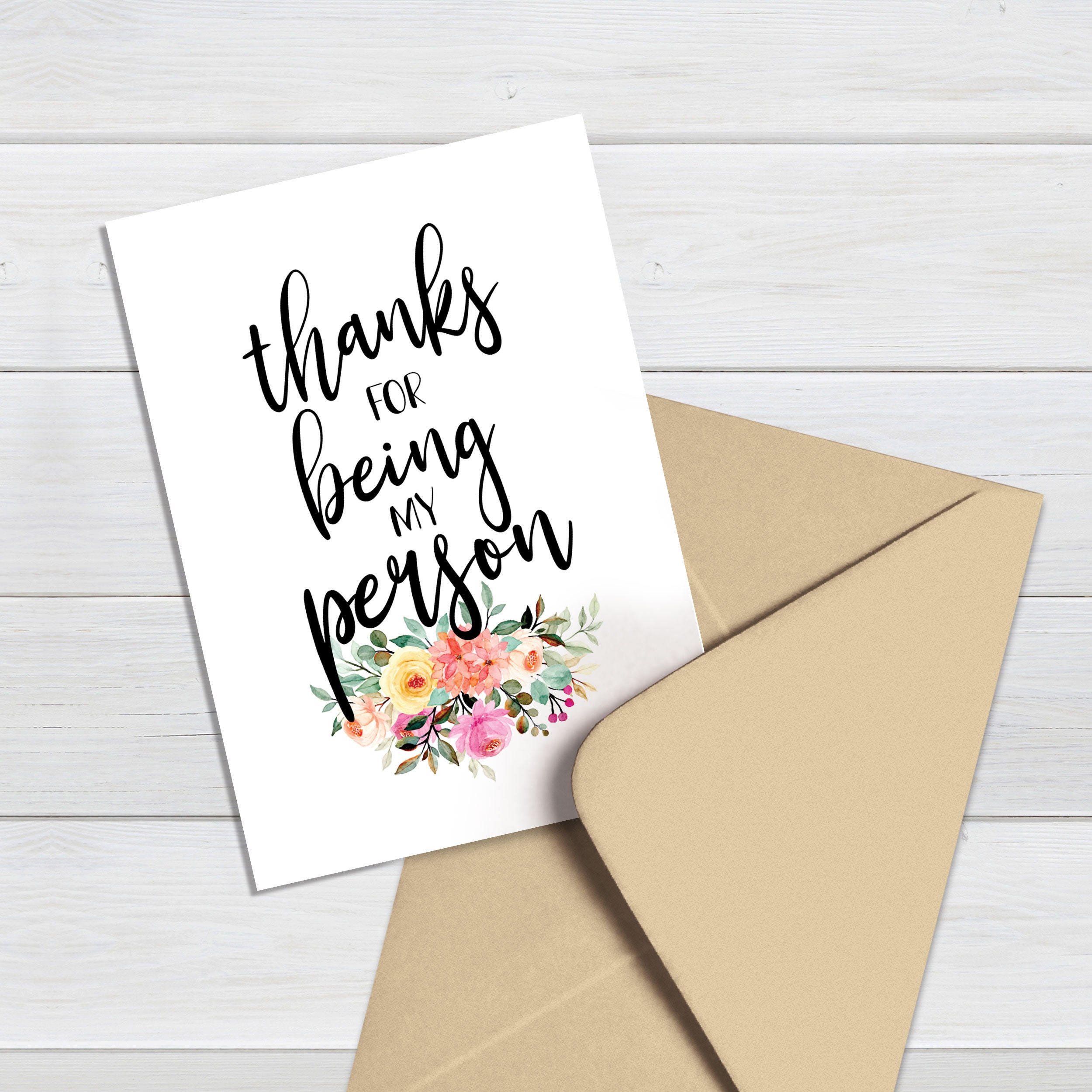 Paper & Party Supplies Paper Thanks Card Thank You Card You Da Best ...