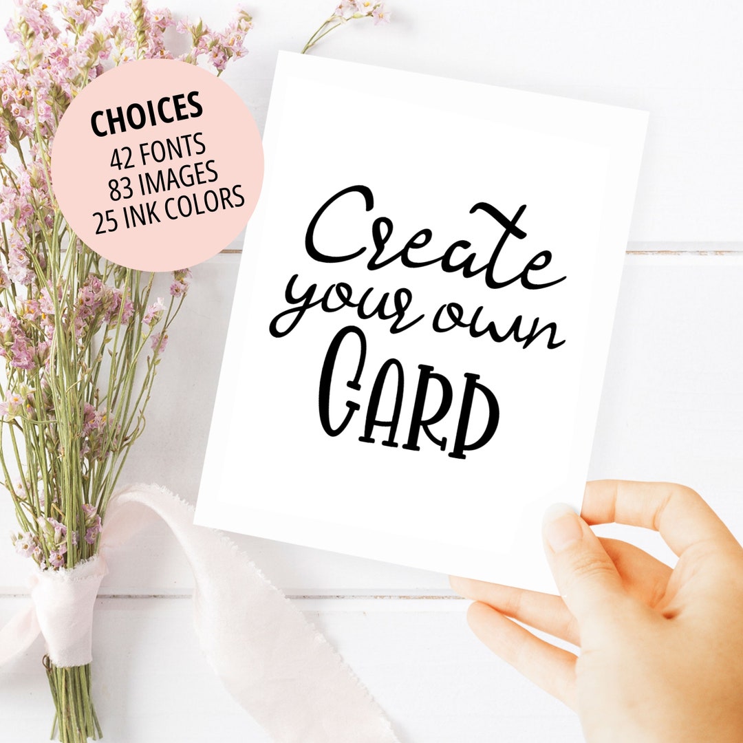 PERSONALIZED CARDS, Create Your Own Card, Custom Christmas Card ...
