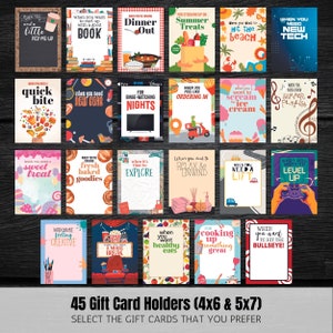 Printable Summer Gift Card Book for Summer Teacher Gifts for Summer ...