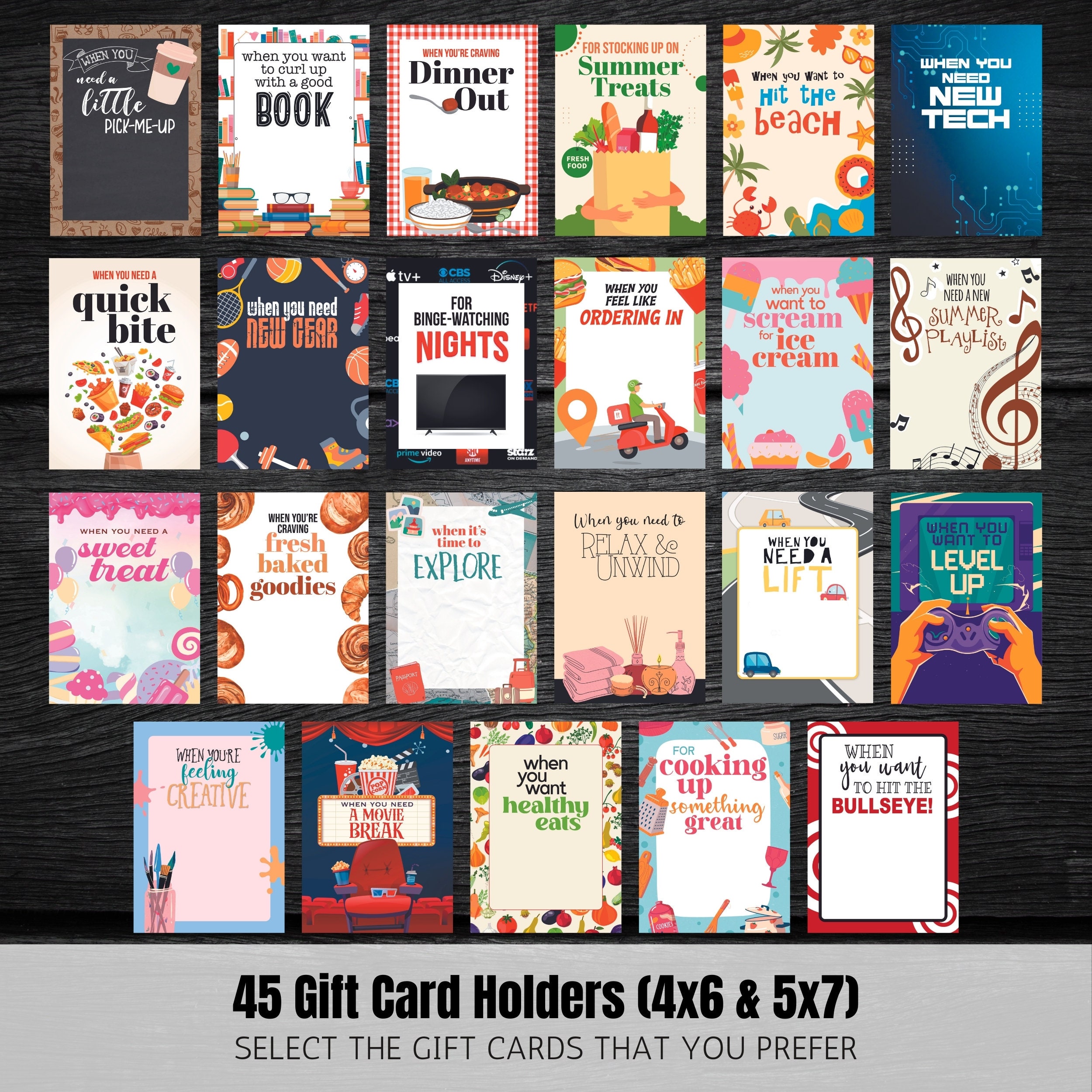 Printable Summer Gift Card Book for Summer Teacher Gifts for Summer ...