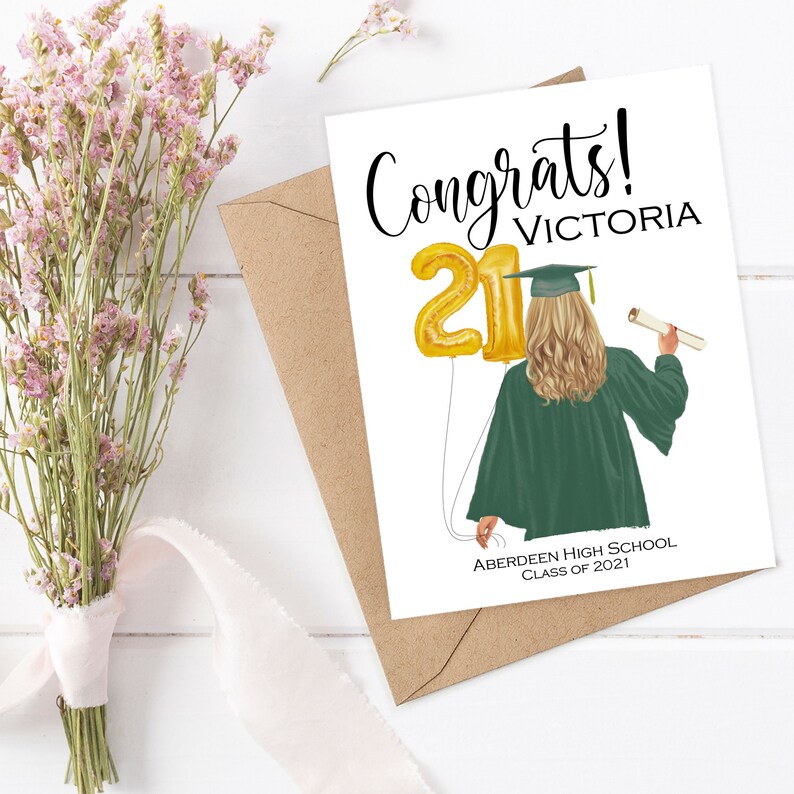 PERSONALIZED GRADUATION Card Custom Graduation Card | Etsy