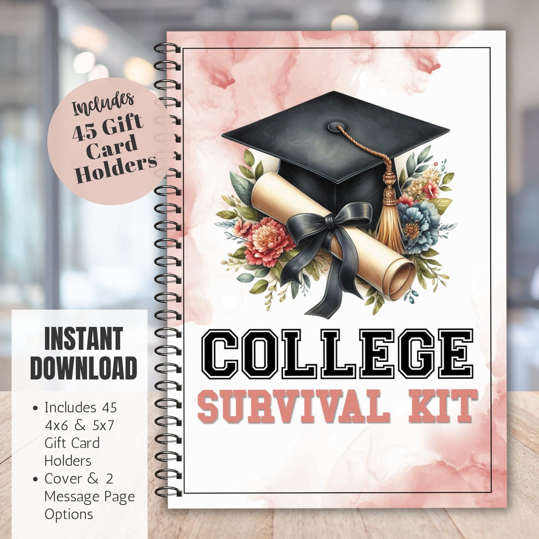 College Gift Card Book, College Survival Kit, First Year College Gift ...