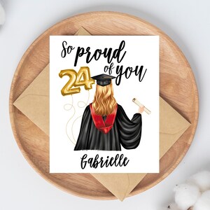 Graduation Card for Class of 2024, Personalized Congratulations ...