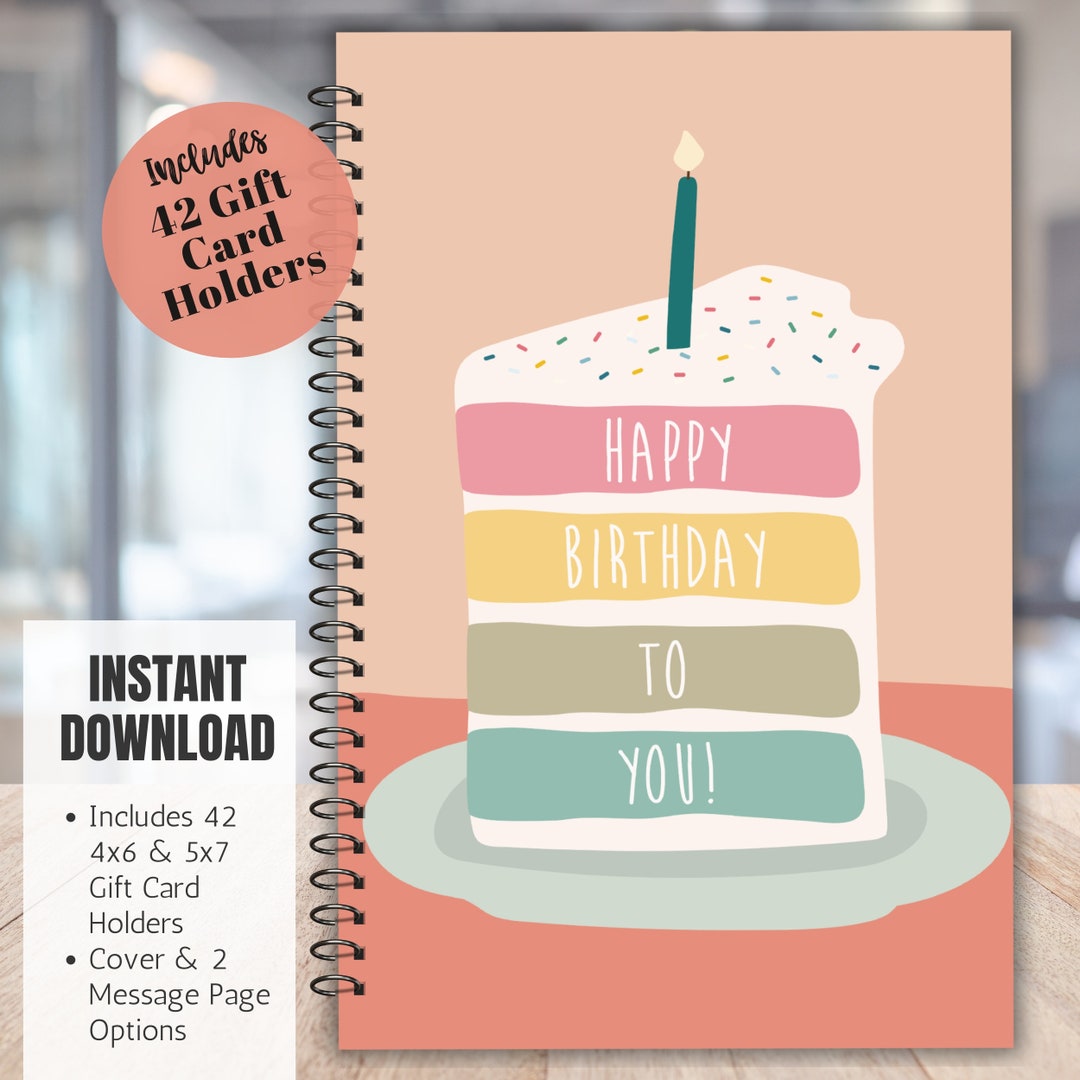 Birthday Gift Card Holder Photo Album, Teen Birthday Gift, Birthday ...