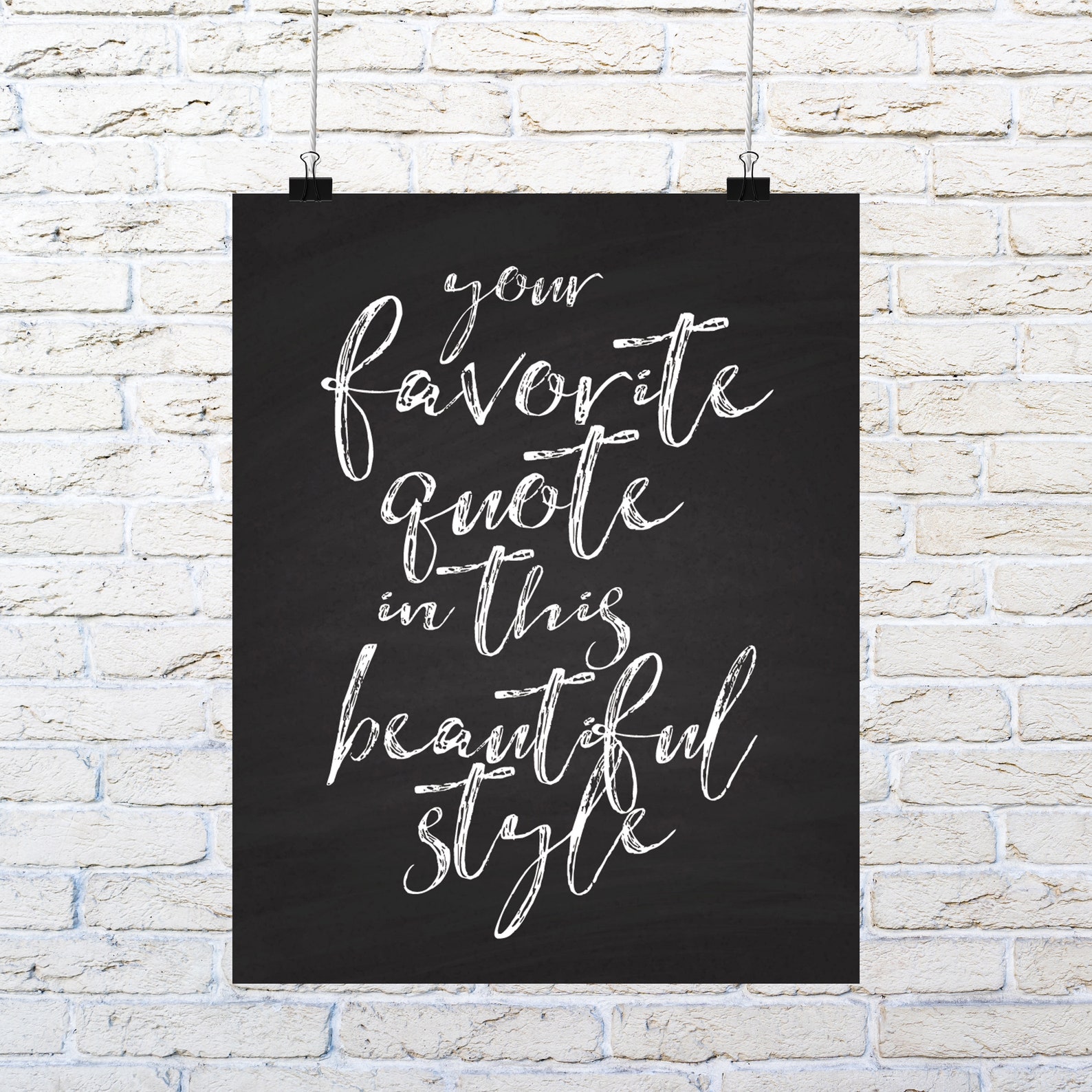 Custom Quote Chalkboard Print, Personalized Wall Art - Etsy