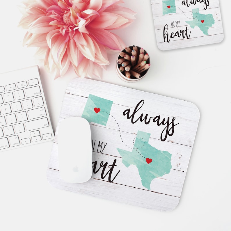 PERSONALIZED MOUSEPAD Long Distance Gift Custom Mousepad - Etsy