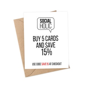 SOCIAL DISTANCING CARD Social Distance Card Virtual Hug | Etsy