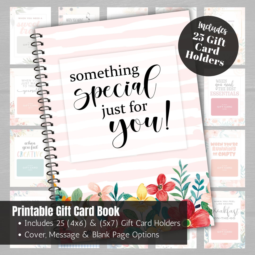 Gift for Mom Survival Kit, Printable Gift Card Book, Birthday Gift Card ...