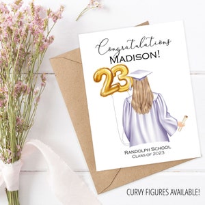 Personalized Graduation Card, Graduation Gifts, Custom Grad Card ...