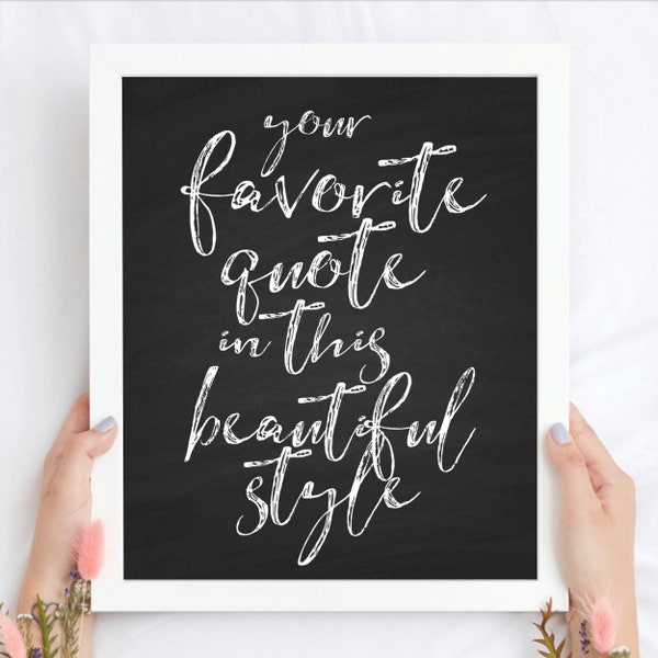 Chalkboard Quote - Etsy