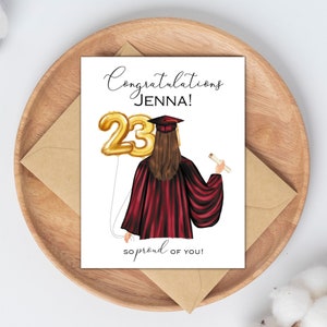 Personalized Graduation Card, Graduation Gifts, Custom Grad Card ...