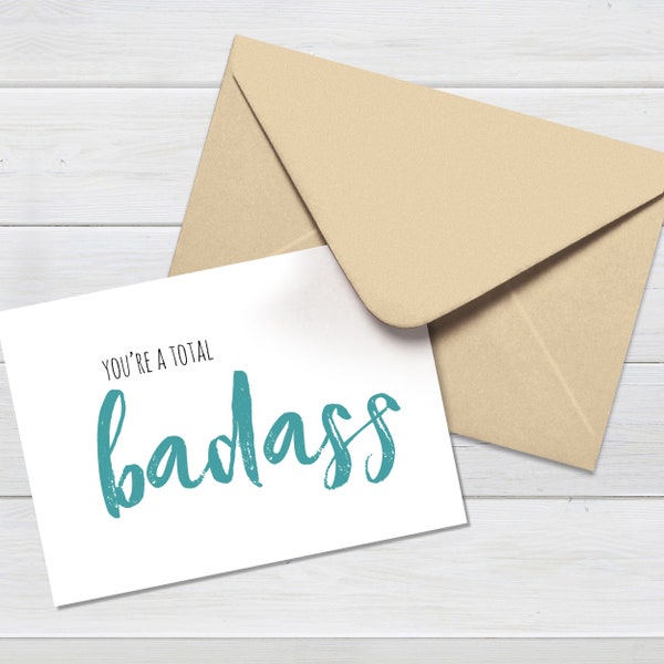 Badass Card - Etsy