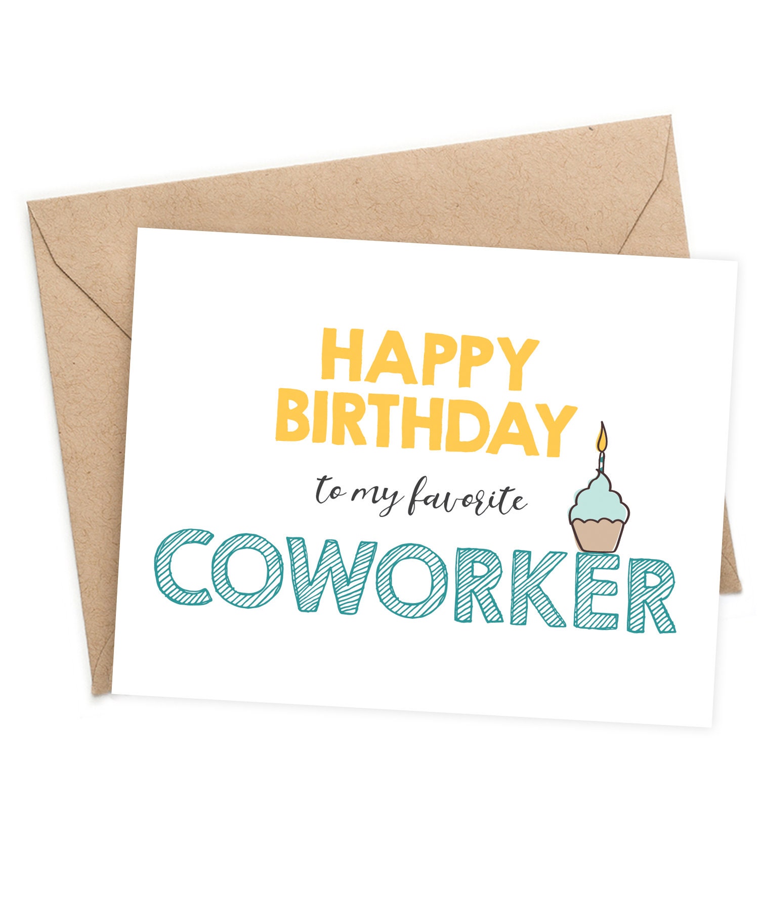 Coworker Birthday Card Funny Birthday Card Cards For Etsy Coworker Birthday Card Funny Birthday Card Cards For Etsy