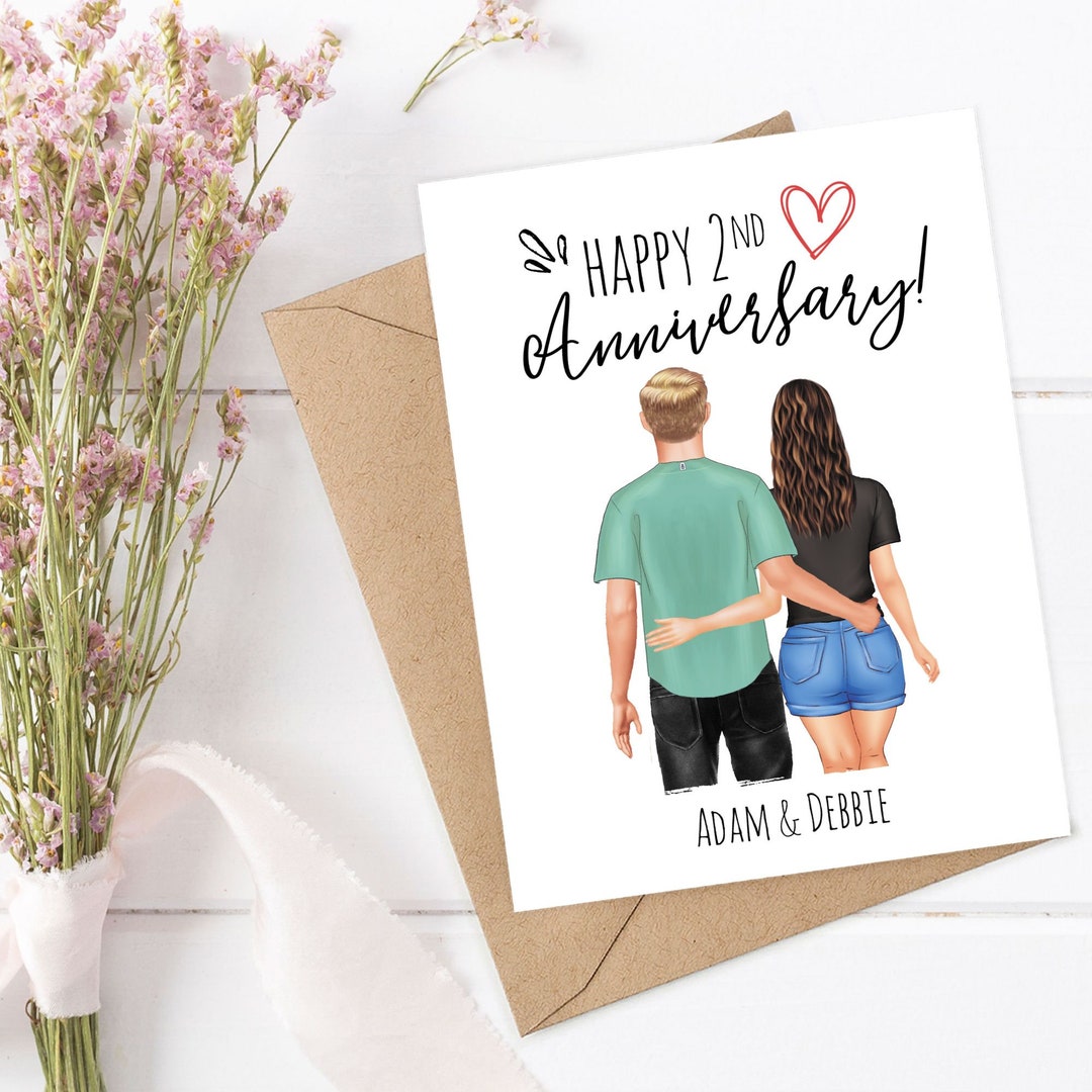 PERSONALIZED Anniversary Card Custom Anniversary Card Custom - Etsy