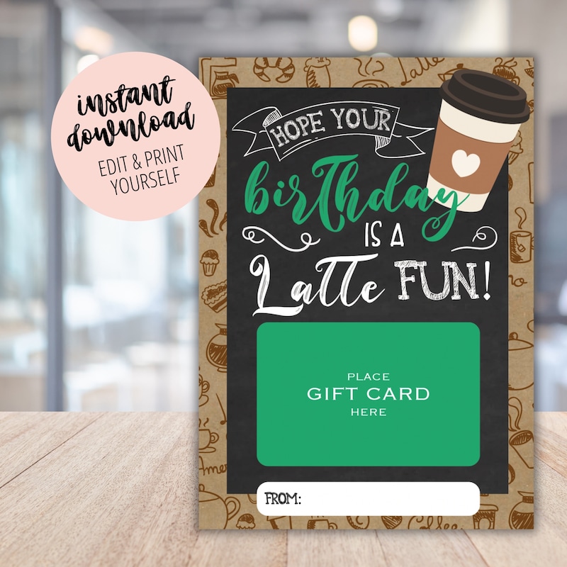 Coffee Birthday Card - Etsy
