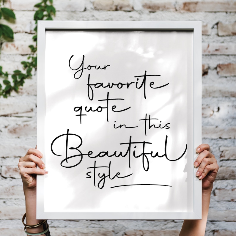 PERSONALIZED QUOTE PRINT Custom Print Custom Quote Custom | Etsy