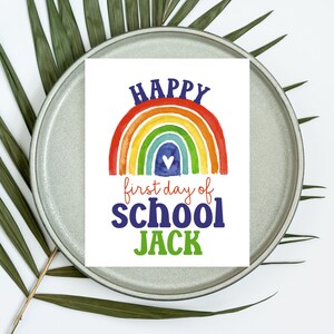 Personalized First Day of School Card, Preschool Good Luck Card ...