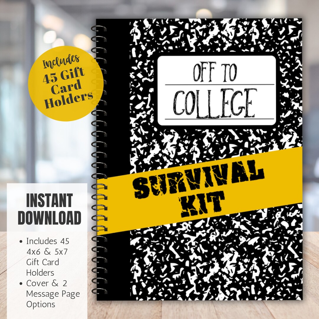 Graduation Gift Card Book College Survival Book College Gift Card Book ...
