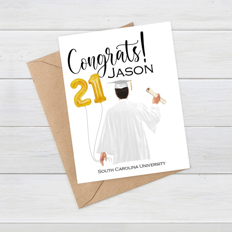 PERSONALIZED GRADUATION Card Custom Graduation Card - Etsy