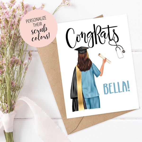 Nurse Graduation Card - Etsy