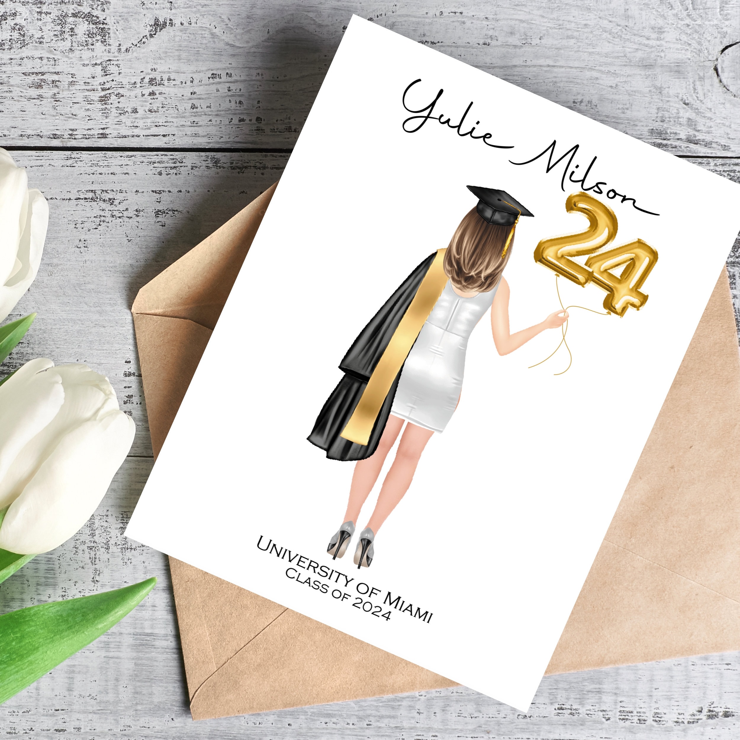 PERSONALIZED GRADUATION Card for Class of 2025 Graduation Card ...