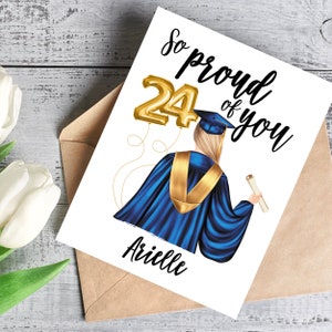 Graduation Card for Class of 2024, Personalized Congratulations ...