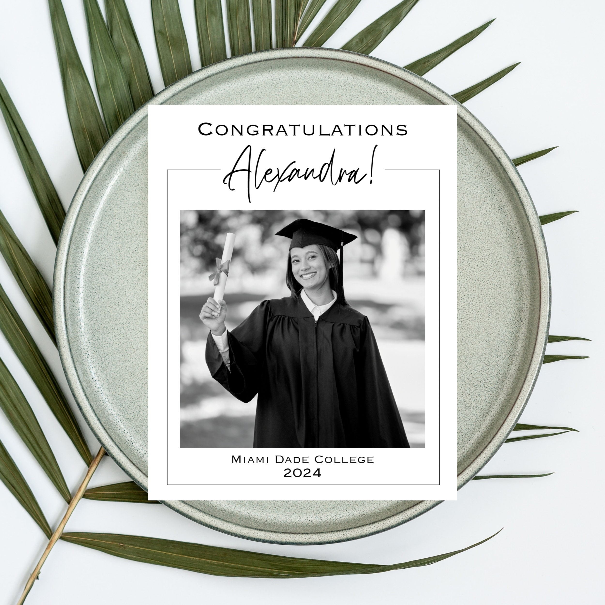 Personalized Photo Graduation Card, Custom Graduation Photo Card ...