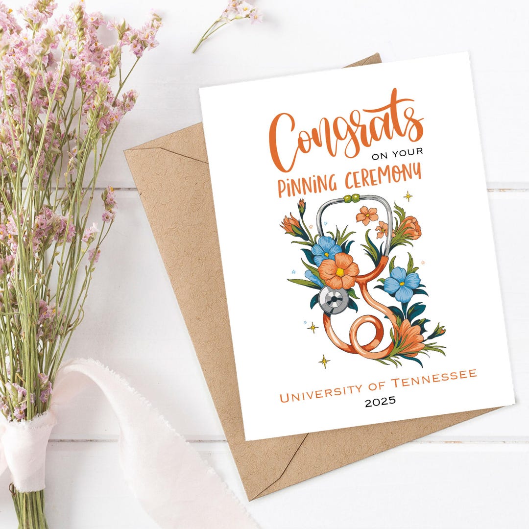 Pinning Ceremony Card for Nurse Graduation, Personalized Nurse Card, RN ...