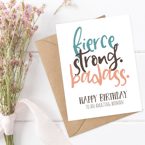 Badass Birthday Card - Etsy