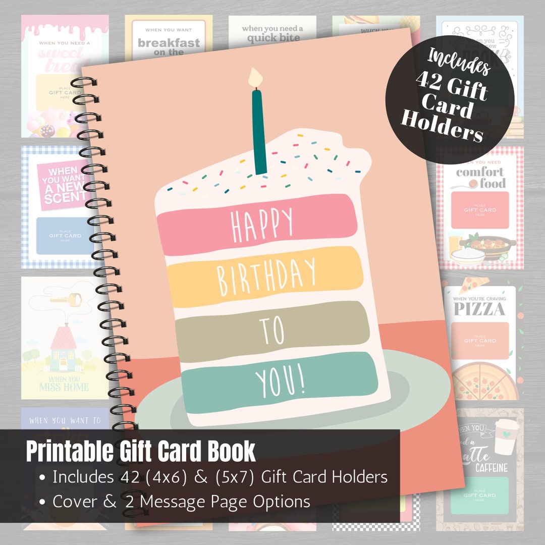 Birthday Gift Card Holder Photo Album, Teen Birthday Gift, Birthday ...