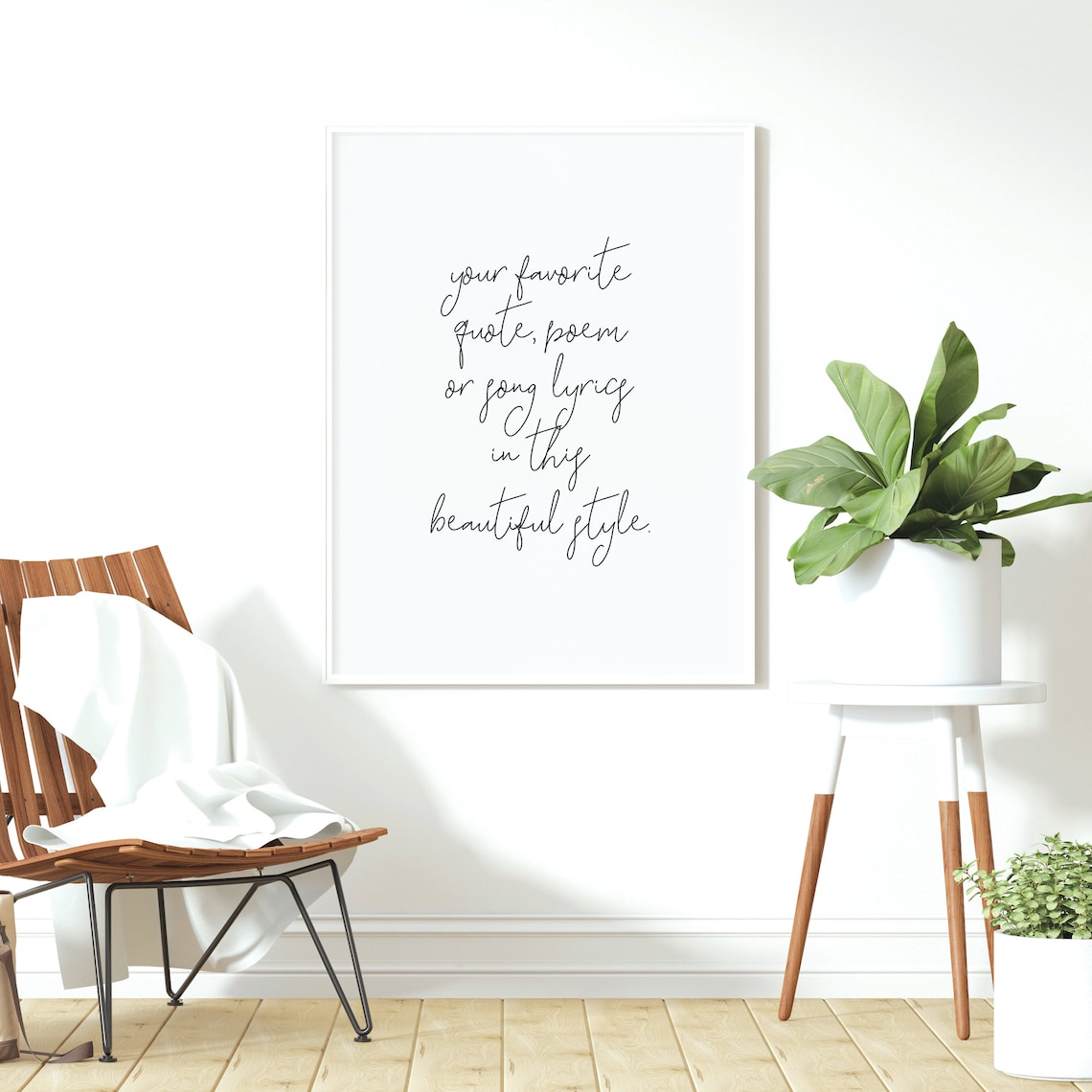 Custom Quote Print Framed or Unframed Custom Calligraphy - Etsy