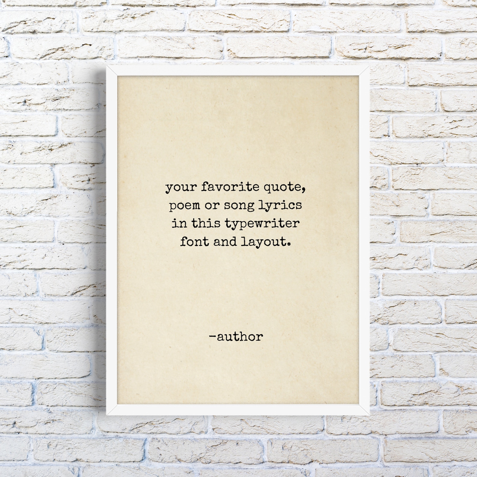 Custom Quote Print Typewriter Quote Art Personalized Quote - Etsy