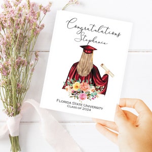 PERSONALIZED GRADUATION Card for Class of 2025 Congratulations Graduate ...