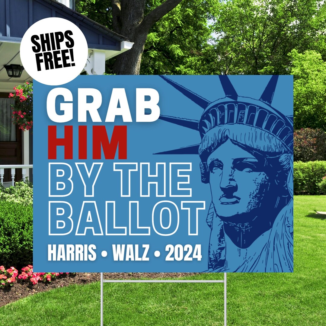 Harris Walz 2024 Yard Sign Harris for President Lawn Sign Presidential ...