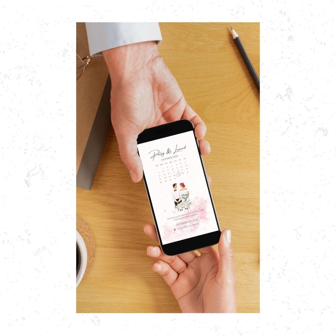 Animated Wedding Card Canva Template - Etsy