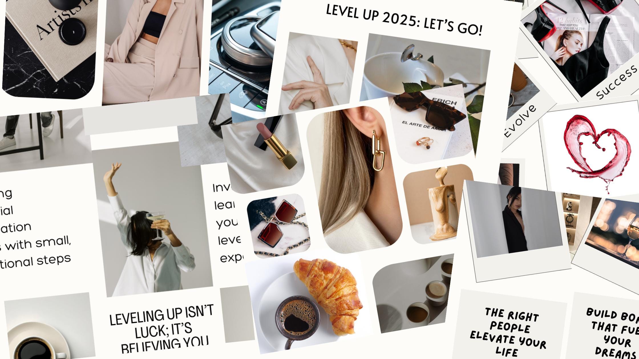 2025 Vision Board. Printable Pdf Vision Board Template. Manifestation ...