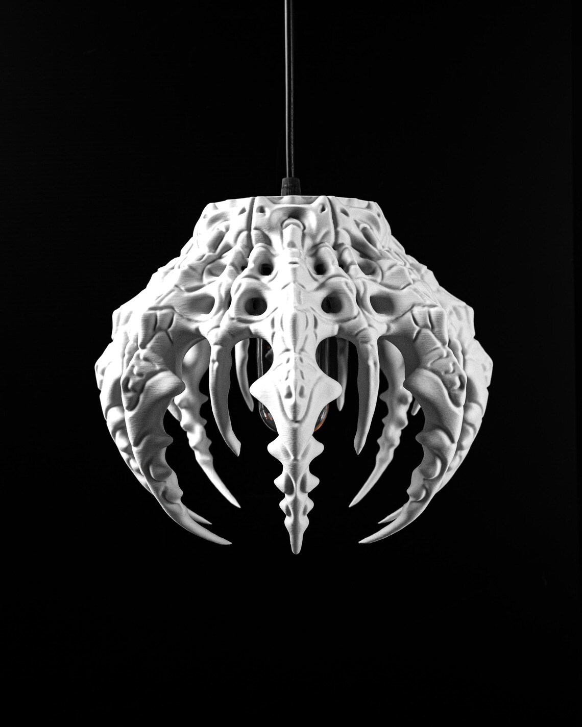 Skeletal Pendant Lamp - Dark Modern Sculptural Light - Etsy