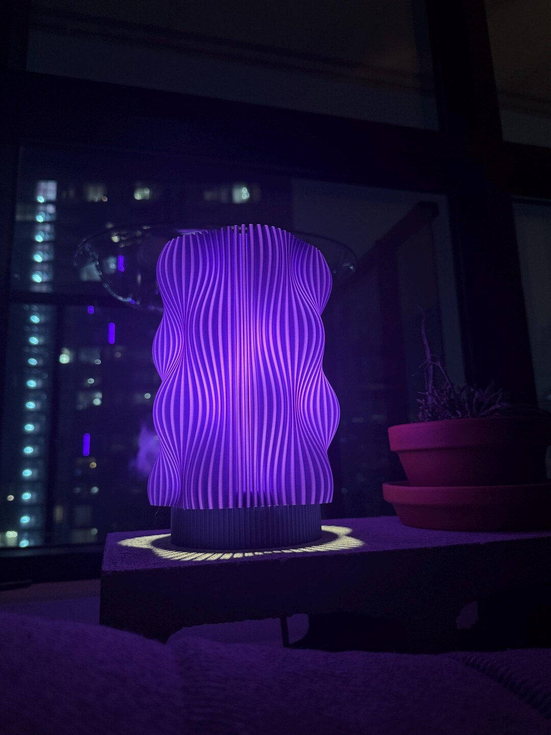 Bubble Ambient Lamp - Modern Wavy Design - Etsy