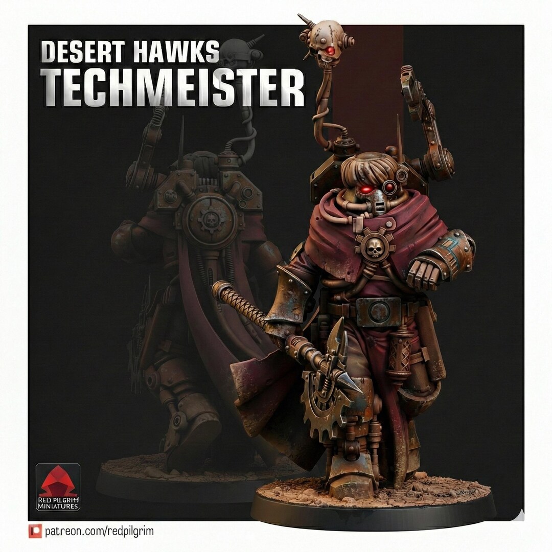 Desert Hawk Techmeister (red Pilgrim) 28-32mm Heroic Scale Minis ...
