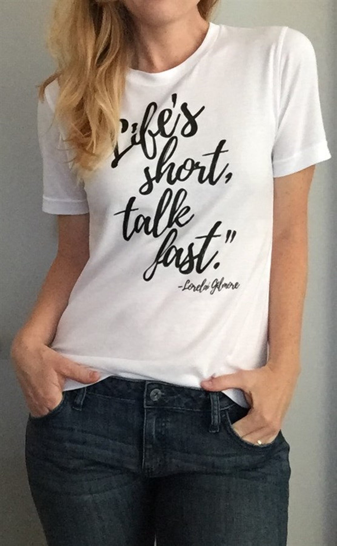 Gilmore Girls - Life's Short Talk Fast - Etsy
