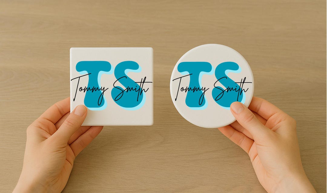 Personalised Ceramic Name Personal Coaster | Gift for Housewarming ...